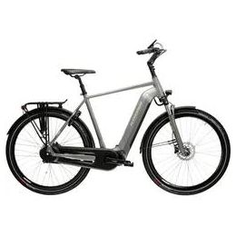 E-Bike KROSS "E-Citybike Damen Sentio 6.0 28" rot - Shimano Mittelmotor" Gr. 56, grau, grau, Elektrofahrr&auml;der, Herren, 56cm, 28 Zoll (71,12cm), SHIMANO 36 V/250 W E6100, Mittelmotor