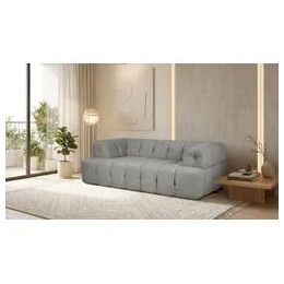2-Sitzer Home Affaire "APERIRE Design-Sofa, moderne Steppung, Breite 180 cm", hellgrau, B:180cm H:77cm T:100cm, 100% Polyester, Sofas, mit Wellenunterfederung, gem&uuml;tlich und modern, komfortables Sitzgef&uuml;hl