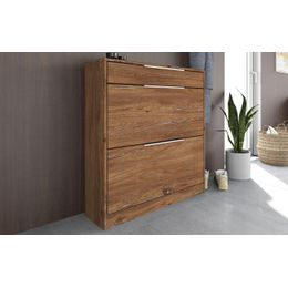 borchardt M&ouml;bel Schuhschrank BORCHARDT M&Ouml;BEL "Oliva", braun (eiche vintage), B:89cm H:96cm T:24cm, Schr&auml;nke, Schuhschrank, Stehende Montage, Wandmontage & Glasb&ouml;den unter Mehr aus der Serie