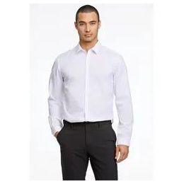 Businesshemd LINDBERGH "Business-Hemd Slim Fit", Herren, Gr. XL, Normalgr&ouml;&szlig;en, wei&szlig;, Obermaterial: 97% Baumwolle, 3% Elasthan, Hemden