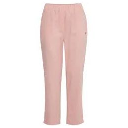 Leinenhose oxmo "Leinenhose OXAlfa", Damen, Gr. 38, N-Gr, rosa (coral cloud), Obermaterial: 55% Leinen LI. 45% Viskose CV., Hosen