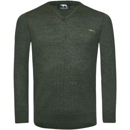 Jagdhund V-Pullover Lanzenbach Oliv (Gr&ouml;&szlig;e: 54)