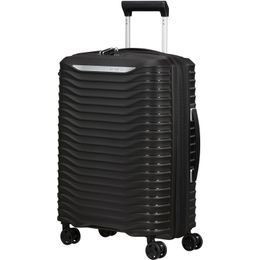 Hartschalen-Trolley Samsonite "UPSCAPE, verschiedene Gr&ouml;&szlig;en und Farben", Damen, Gr. B/H/T: 40cm x 55cm x 20cm 39 l, schwarz, Polypropylen, gestreift, Koffer Hartschalen-Trolley, mit Volumenerweiterung, mit Tragegriff oben und seitlich