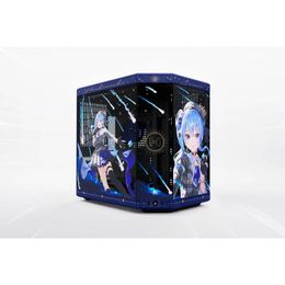 HYTE PC-Geh&auml;use Y70 Hoshimachi Suisei ATX Midi-Tower schwarz-blau