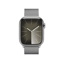 Apple Watch Series 9 (GPS + Cellular) 45mm Edelstahlgeh&auml;use silber