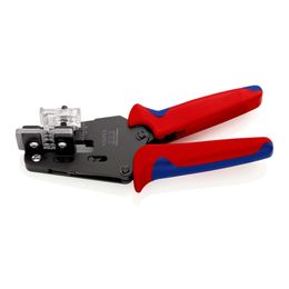 Knipex 12 12 12 Pr&auml;zisions-Abisolierzange mit Formmessern 4/6/10 mm&sup2; mit Mehrkomponenten-H&uuml;llen br&uuml;niert 195 mm)