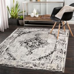 Teppich LIVABLISS "JAQART", grau, B:150cm H:11mm L:213cm, Kunstfaser, Teppiche, Teppich
