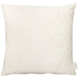 Dekokissen Apelt "Teatro" Gr. 1, beige (creme, gemustert unifarben), B:46cm L:46cm, Kunstfaser, Polyester, Dekokissen_Sitzkissen_Kissenh&uuml;llen, Kissenh&uuml;lle ohne F&uuml;llung, 1 St&uuml;ck