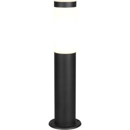 Trio LEUCHTEN Au&szlig;en-Stehlampe "TrioTO, Pollerleuchte H&ouml;he 45cm, Wegeleuchte Garten Terrasse Outdoor", schwarz matt, 1, &Oslash; 11,8cm H: 45cm, 1 Stk., Leuchten, IP44, exkl 1x E27 max 25W, Edelstahl Garten Stehleuchte schwarz matt