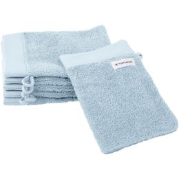 Waschhandschuh Tom Tailor HOME "Waschhandschuh COLOR BATH", blau (sky blau), B:16cm L:21cm, Frottier, Frottier, Handt&uuml;cher