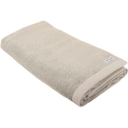 Badetuch Tom Tailor HOME "COLOR BATH", beige (sunny sand), B:80cm L:200cm, Frottier, Frottier, Handt&uuml;cher, Badetuch, 100% Baumwolle, 80x200 cm, uni, gro&szlig;e Farbauswahl