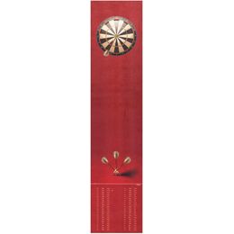 L&auml;ufer "Dartteppich BRISTOL, Made in Belgium", rot, B:65cm H:5mm L:300cm, Polyamid, PRIMAFLOR-IDEEN IN TEXTIL, Teppiche, L&auml;ufer, Dartmatte mit offiziellem Spielabstand 237 cm, rutschhemmend