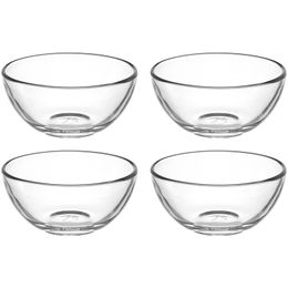 Schale Leonardo "CUCINA, 4er-Set", transparent, H:4,6cm &Oslash;:10cm, Glas, Sch&uuml;sseln, Schale, Sp&uuml;lmaschinengeeignet
