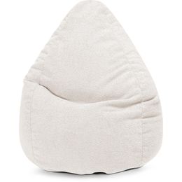 Sitzsack MAGMA HEIMTEX "BeanBag WOOLLY", beige (natur), B:110cm, Bezug: 100% Polyester, Sitzs&auml;cke, Sitzsack