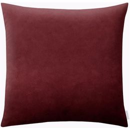 Kissenbez&uuml;ge Estella "Velvet", burgund, B:50cm L:50cm, Polyester, Obermaterial: 100% Polyester, Kissenbez&uuml;ge