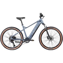 E-Bike agon "Alpha" Gr. 48, grau (rock grau anthrazit), Elektrofahrr&auml;der, 48cm, 27,5 Zoll (69,85cm), Pedelec, Elektrofahrrad f&uuml;r Damen u. Herren, MTB, Topseller