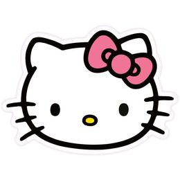 Dekokissen Hello Kitty "Hello Kitty", bunt, B:36cm H:2,5cm L:26cm, Polyester, Dekokissen_Sitzkissen_Kissenh&uuml;llen, hochfarbig bedruckt