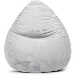 Sitzsack MAGMA HEIMTEX "Beanbag SOFTY XXL", grau, B:130cm, Bezug: 100% Polyester, Sitzs&auml;cke, Sitzsack