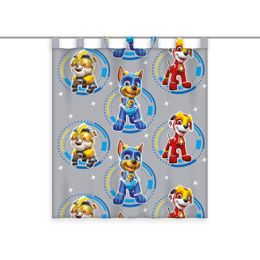 Vorhang PAW PATROL "PAW PATROL Glow in the dark" Gr. 1, grau, B:140cm H:160cm, Voile, Polyester, Gardinen