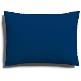 Kissenbezug Schlafgut "EASY JERSEY Kissenh&uuml;lle 100% Baumwolle, weicher Edel-Jersey, b&uuml;gelfrei", blau (blau deep), B:60cm L:80cm, Jersey, Obermaterial: 100% Baumwolle, Kissenbez&uuml;ge, Kissenbezug, mit farblich angepasstem Rei&szlig;verschluss, pflegeleicht, formstabil