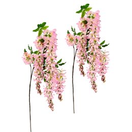 Kunstblume I.GE.A. "Goldregenzweig", rosa, B:33cm H:95cm L:30cm, Obermaterial: 90% Polyester, 10% Kunststoff, Kunstpflanzen, als 2er oder 5er Set