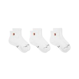 Sportsocken Nike "U NK ED ELVD ANK 3P TENNIS 144", Damen, Gr. L (42/45), multi, color, Obermaterial: 69% Baumwolle, 29% Polyester, 2% Elasthan, Socken Sportsocken, f&uuml;r sportliche Aktivit&auml;ten, sportlicher Stil, vielseitig einsetzbar