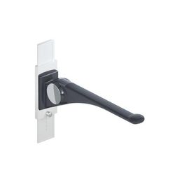HEWI 802 LifeSystem St&uuml;tzklappgriff 802.50.41760DR 700 mm, anthrazit hochglanz/anthrazit matt, mit H&ouml;henverstellung