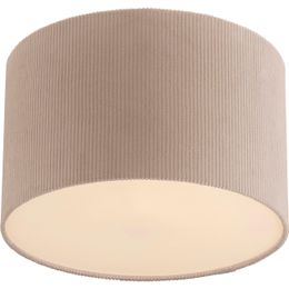 JUST LIGHT Deckenleuchte "GREEN DURO", beige (sand), 1, &Oslash; 35cm H: 18cm, 1 Stk., Leuchten, ExklusiveE27, Deckenleuchte
