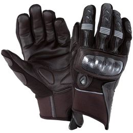 Motorradhandschuhe Roleff "RO 70" Gr. L, schwarz, Handschuhe, L, Obermaterial: 50% Ziegenleder, 50% Neopren. Innenfutter: 100% Polyester, verstellbare Weite
