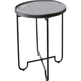 Beistelltisch PAROLI, schwarz (schwarz, schwarz, schwarz), B:45cm H:60cm T:45cm, Tische, Beistelltisch