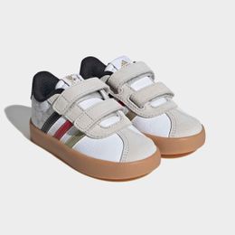 Sneaker adidas Sportswear "VL COURT 3.0 KIDS", M&auml;dchen, Gr. 19, cloud wei&szlig;, core schwarz, gold metallic, Synthetik, Textil, Schuhe Sneaker, f&uuml;r Kinder, World Cup Nations Pack
