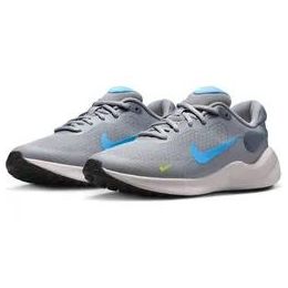 Laufschuh Nike "REVOLUTION 7 (GS)", Kinder, Gr. 40, cement grau, university blau, light carbon, Synthetik, Textil, Schuhe Laufschuh, F&uuml;r Kinder & Jugendliche