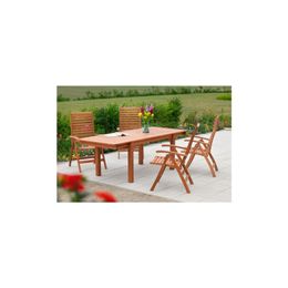 Merxx La Plata Set 5tlg. Seitenausziehtisch
