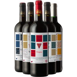 Ch&acirc;teau les Graves de Viaud Grands Vins Bordeaux Bio Paket Trocken - &ndash; Probierpaket AOP
