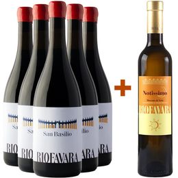 Riofavara San Basilio Terre Siciliane IGP Kennenlern-Paket + Geschenk - Sizilien &ndash; Probierpaket Diverse