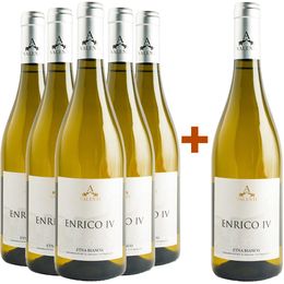 Cantine Valenti 5+1 Paket Enrico IV Etna Bianco Carricante 2024 Trocken - Sizilien &ndash; Probierpaket DOC
