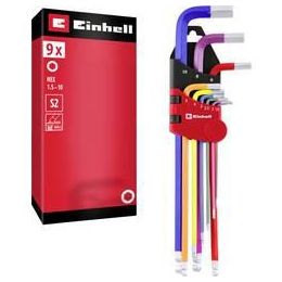 Einhell Universal, Werkstatt Winkelschraubendreher-Set Schl&uuml;sselweite (metrisch): 1.5 mm, 2 mm, 2.5 mm, 3 mm, 4 mm, 5 mm, 6 mm, 8 mm, 10 mm