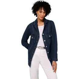 Damen Jeansjacke mit Reverskragen dark blue, Gr&ouml;&szlig;e 44