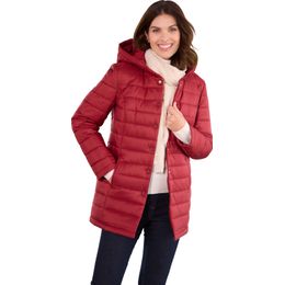 Damen Steppjacke mit w&auml;rmender Wattierung dunkelrot, Gr&ouml;&szlig;e 40