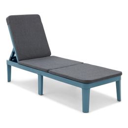 Tchibo - Zusammenklappbare Gartenliege - 188x49,5x32,5cm - blau - Polypropylen / Fiberglas / Polyester