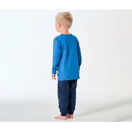 Schiesser Langer Kinder-Pyjama - Jungen - Gr. 140 - dunkelblau