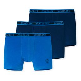 3 Schiesser Kinder-Slipboxer - Jungen - Gr. 140 - dunkelblau