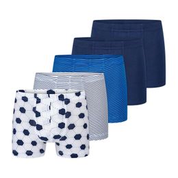 5 Schiesser Kinder-Slipboxer - Jungen - Gr. 140 - dunkelblau