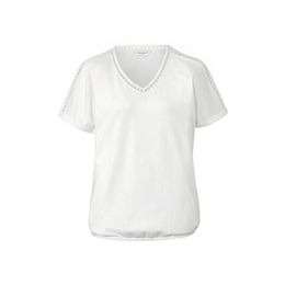 Tchibo - Blusenshirt mit Crochet-Tape - Damen - Gr. S - wei&szlig;