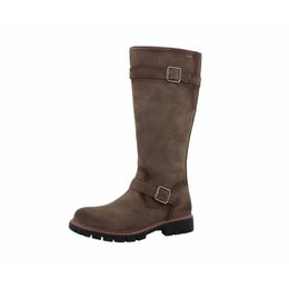 Tom Tailor Stiefel mit Schnallen - Damen - Gr. 42 - taupe