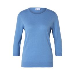 Tchibo - Feinstrickpullover mit Seide - Damen - Gr. M - blau