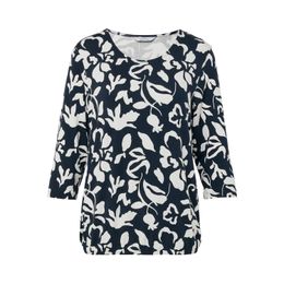 Tchibo - Bedrucktes Blusenshirt - Damen - Gr. XXL - dunkelblau/print