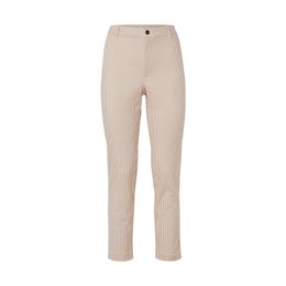 Tchibo - Gestreifte Stretch-Twill-Hose - Damen - Gr. 50 - creme/gestreift