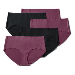 Tchibo - 5 Magic-Cut-Pantys - Damen - Gr. L - bordeaux