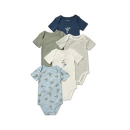 Tchibo - 5 Baby-Bodys mit Mitwachsfunktion - Baby - Gr. 86/92 - creme/print